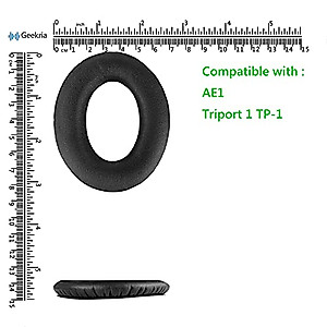Geekria QuickFit Replacement Ear Pads for Bose AE1, Triport 1 TP-1 Headphones Ear Cushions, Headset Earpads, Ear Cups Cover Repair Parts (Black)