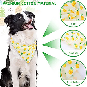 Dog Bandanas, VIPITH 6 Pack Spring Summer Hawaii Fruit Pattern Dog Bandana Dog Scarf Bibs Kerchief, Dog Bandanas Boy Girl Dog Gifts Cat Products Dog Apparel & Accessories for Small to Large Dog Puppy
