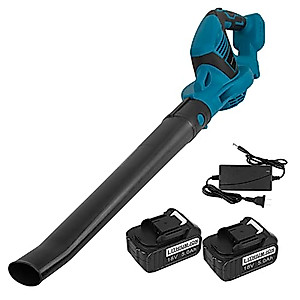 ARyee 18V Cordless Leaf Blower, Electric Leaf Blower with 5.0Ah Battery and Fast Charger, Lightweight Powerful Blower Battery Operated for Lawn Care, Snow Blowing