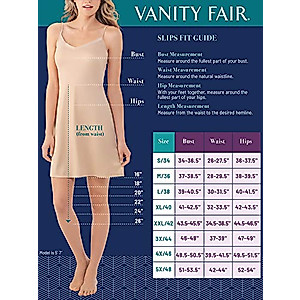 Vanity Fair womens for Under Dresses Full Slip, 26" - Lace Neutral, XX-Large US