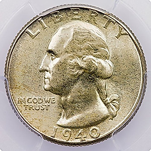 1940 P Washington Quarter Quarter MS66+ PCGS