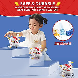 Super Wings Transformer Toys 5" Action Figure Supercharged Tobot Astro, 2 in 1 Rescue Bots Transforming Airplane Robot Toys, Educational Toys for Boys and Girls Age 3+, Gifts for Preschool Kids, Astro