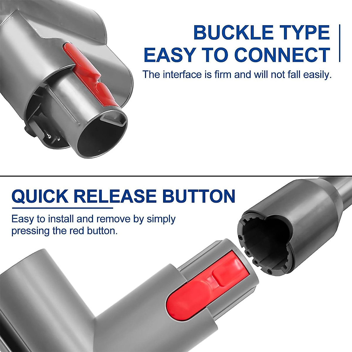 Coodss Mini Motorized Tool Brush Head for Dyson V7 V8 V10 V11 V15 Stick Vacuum Cleaner, Quick Release Vacuum Cleaner Head Replacement Parts