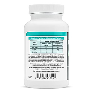 Nutramax Dasuquin Joint Health Supplement for Small to Medium Dogs - With Glucosamine, Chondroitin, ASU, Boswellia Serrata Extract, Green Tea Extract, 84 Chewable Tablets