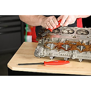 ARES 10041 – Tungsten Carbide Scraper – 5-8-Inch-Wide Blade – Tungsten Carbide Blade Tip with Abrasive Finish – Removes Residue from Steel, Aluminum, and More