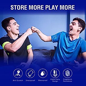 Silicon Power 1TB USB-C USB 3.0 Rugged Game-Drive Portable External Hard Drive A62, Compatible with PS4 Xbox One and PS5