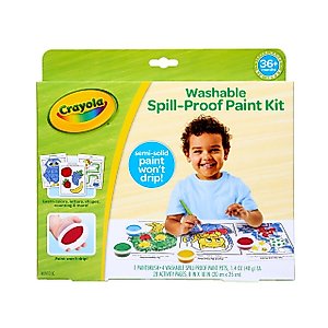 Crayola Spill Proof Paint Set, Washable Paint for Kids, Ages 3, 4, 5, 6