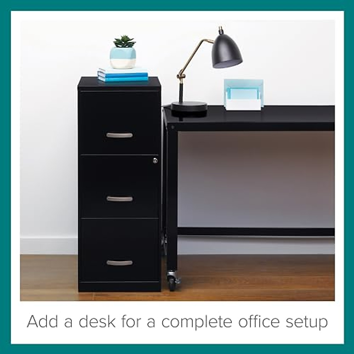 Lorell LLR18573 SOHO 18 3-Drawer Vertical File