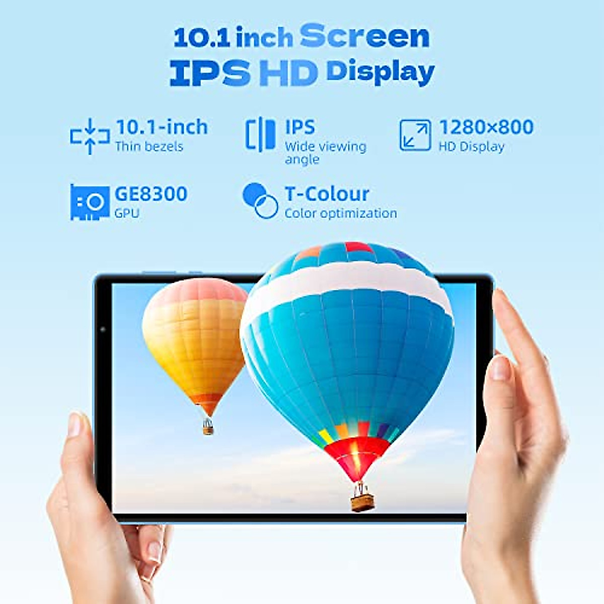 TECLAST Tablet 10 inch Android 12 Tablets, P25T 4GB RAM 64GB ROM 1TB Expand Android Tablet, Tableta with 1.8Ghz 4-core CPU, 2.4G+5G WiFi 6, 10.1'' IPS Screen, Dual Cameras, Bluetooth 5.0, Stereo, GMS