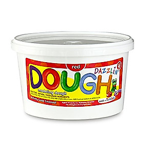 Hygloss Products Dazzlin' Dough, Red, 3 lb. tub