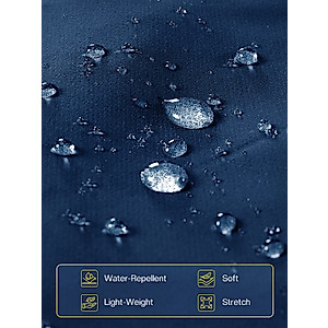 ARSUXEO Mens Bike Shorts,Cycling Shorts,Mountain Bike Shorts MTB Shorts Loose Fit with Moisture-Wicking Waistband Dark Blue Size Medium