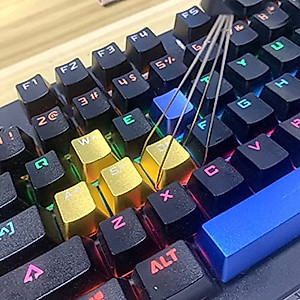 MatureGirl Keycap Puller,Stainless Steel Keycap Removal Tool Keycap Puller Switch Puller for Gaming Mechanical Keyboard (Black)