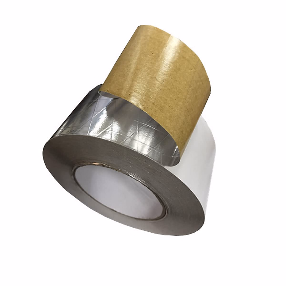 Glass Fiber Cloth Aluminum Tape Silver, Reinforced Self-Adhesive Heat Reflective Tape, Heat Jacketing Insulation Resistant High Temperature HVAC Tape, Metal Repair Duct Tape (3.15inch x 82ft)