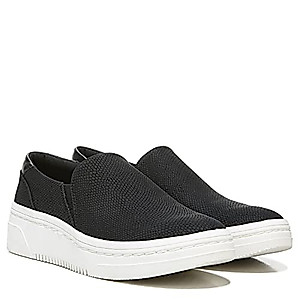Dr. Scholl's Shoes Womens Madison Next Platform Wedge Slip On Fashion Sneaker,Black Snake,7.5