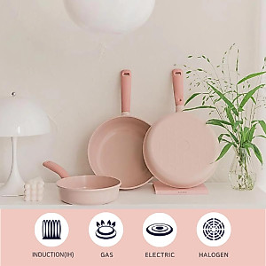 Neoflam Kitchen Nonstick 8-Inch Stir Frying Pan with Soft Touch Handle, Healthy Cooking Ceramic Coating Skillet, Induction Compatible Cookware, Flat Bottom Egg Omelet Pan, Made in Korea (20cm)