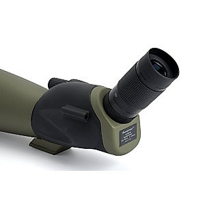 Celestron – Ultima 100 Angled Spotting Scope – 22 to 66x100mm Zoom Eyepiece – Multi-Coated Optics for Bird Watching, Wildlife, Scenery – Includes Soft Carrying Case & Heavy-Duty Altazimuth Tripod