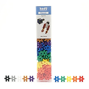 Incredibly Interconnectable Toys KADU Classic 250 Piece Classic Set - STEM/STEAM Building + Construction Toy, for Open + Imaginative Play Ages 5+