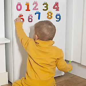 41 PCS Wooden Magnetic Letters & Numbers, Fridge Magnets for Toddlers, Fridge Magnets, Magnetic Alphabet Letters Preschool Education Learning Spelling Toys for Kids