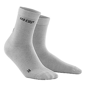CEP Allday Merino Mid Cut Socks, Light Grey, Men, IV
