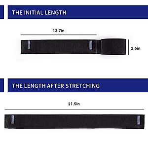 Disposable Paper Barber Neck Strips - 5 Rolls 500 Strips Black Professional Stretchy Paper Neck Band for Salon Haircut Styling