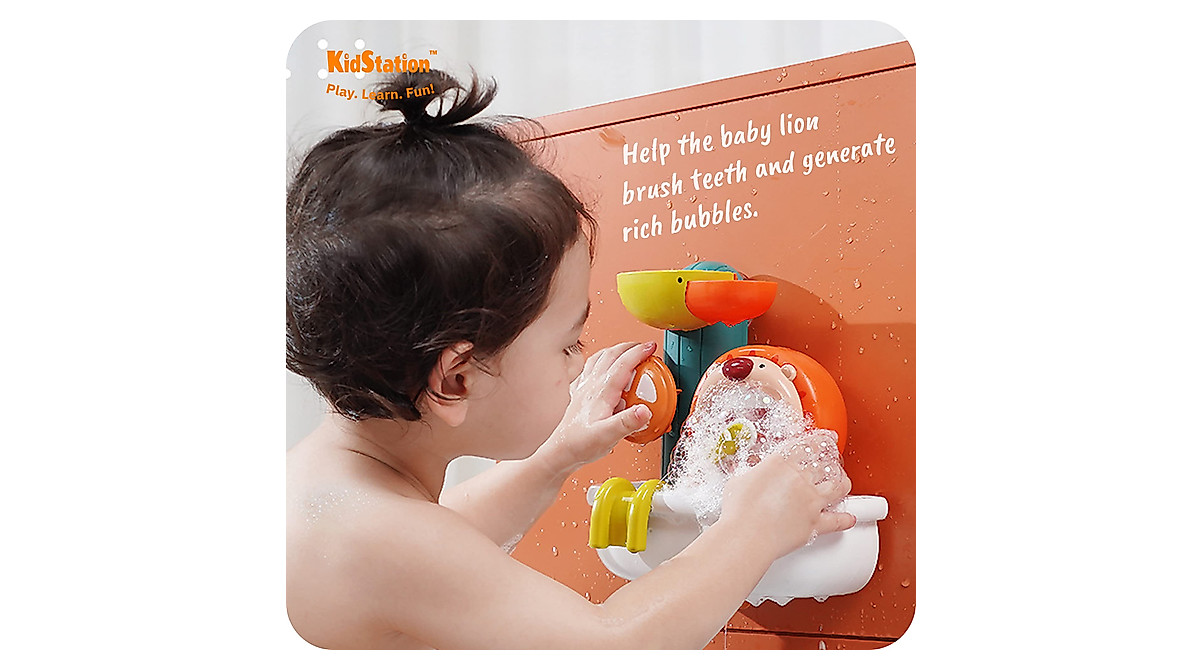 KidStation Baby Bath Toys with Bubble Foam & Turtles | Fun Toddler Gift