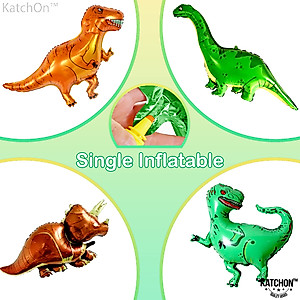 KatchOn Giant Dinosaur Balloons Set - 51 Inch, 4 Count, Multi-Occasion Decor