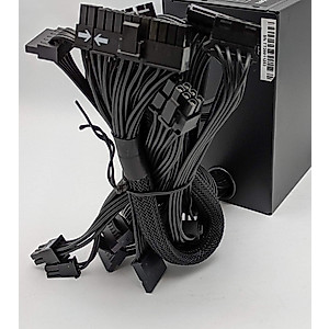 SHARK TECHNOLOGY® ATX-1000-LED Silent 1000W 120mm Blue LED Fan Active PFC Dual PCI-E Gaming PC ATX Power Supply