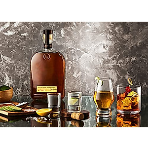 JoyJolt Nova Crystal Whiskey Glasses. Lowball Glasses Set of 4, 10oz Hand Made Short Glass Tumbler with Heavy Base. Double Old Fashioned Rocks Glass for Scotch or Bourbon Dishwasher Safe Glassware.