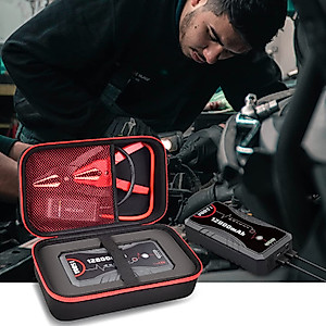 ANKHOH Carrying Case Compatible with NEXPOW Car Jump Starter, Fits for 1500A Peak 12800mAh Battery Starter Q10S/ T11F, Portable Storage Box for Car Battery Charger and Jumper Cables(Case ONLY)