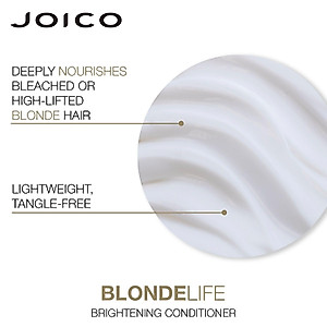 Joico Blonde Life Brightening Conditioner | For Blonde Hair | Illuminate Hydration & Softness | Add Softness & Smoothness | Sulfate Free | With Monoi & Tamanu Oil | 33.8 Fl Oz