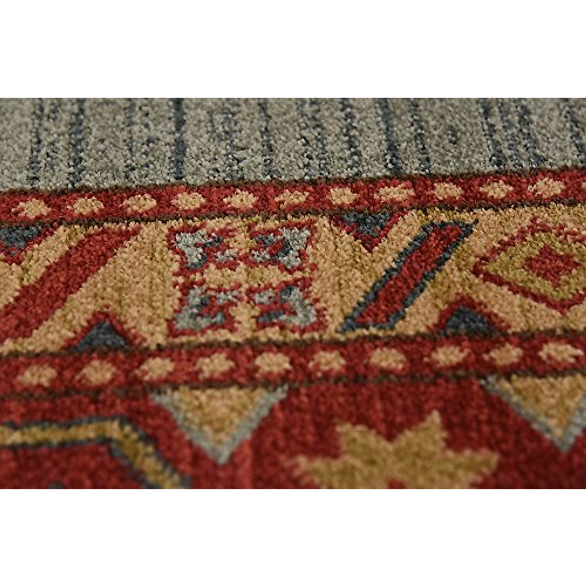 Unique Loom Sahand Collection Traditional Geometric Classic Light Blue Area Rug (7' 0 x 10' 0)