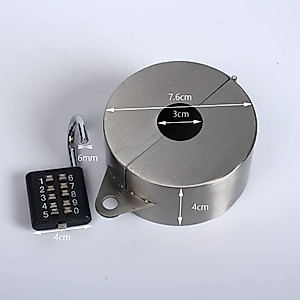 Outdoor Faucet Lock System -Gate Valve LockoutDevice -Stainless Steel Prevent Water Theft by Cover and Code Lock,Stop Unauthorized Water use and Vandalism,Faucet Protection Cover (Password Lock）