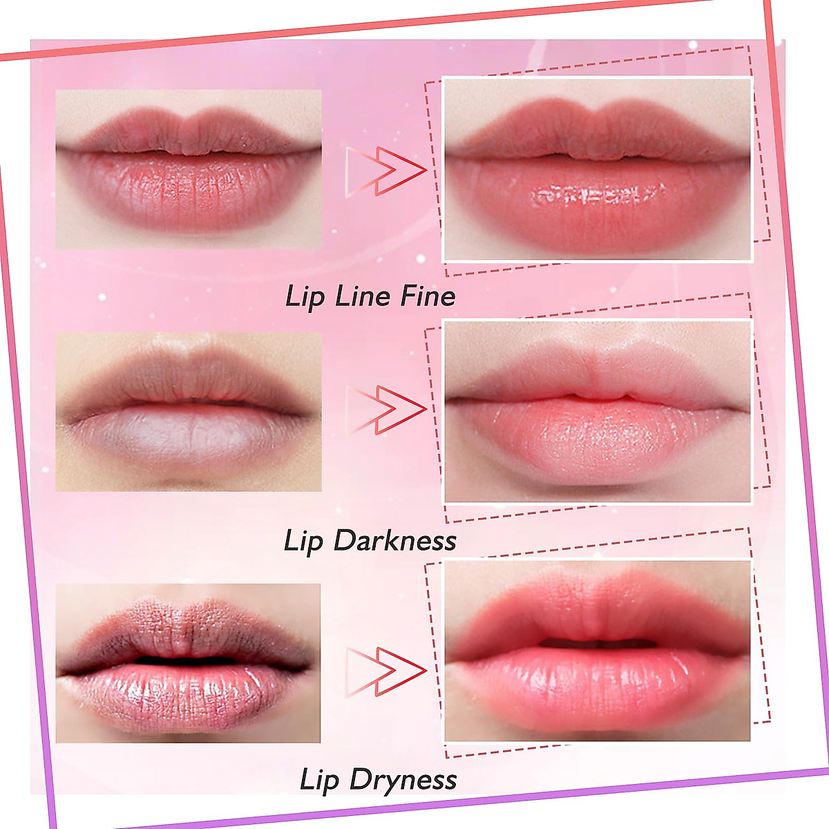Adofect 30 Pieces Collagen Crystal Lip Masks, Collagen Lip Pads Great for Moisturizing, Remove Dead Skin, Anti Chapped & Anti-Aging and Plump Your Lips, Pink