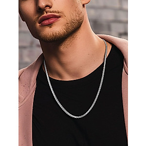 Man Chain Necklace Steel 28 inch Stainless Jewelry Gift