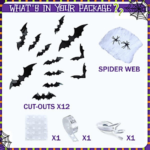 Fiesec Halloween Balloon Garland Arch Kit, Halloween Themed Party Decorations with BOO Foil Balloons Spider Web Bat Ghost Purple Black Orange, Happy Halloween Indoor Outdoor Yard Home Room Décor