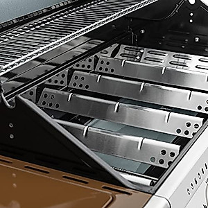 Royal Gourmet GA6402C 6-Burner Propane Gas Grill with Sear Burner and Side Burner, 74,000 BTU, Cabinet Style Outdoor BBQ Grill for Barbecue Grilling and Backyard Cooking, Coffee