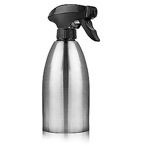 Accmor Olive Oil Sprayer, Vinegar Sprayer Dispenser, Safety Exquisitely Stainless Steel Container Seasoning Kitchenware Tools for BBQ, Cooking, Frying and Grilling (17oz (500ML))