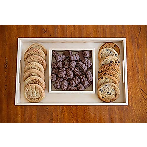 Wooden Living - Serving Tray/Wooden Trays with Handles and Small Wood Boxes Set (Unfinished) | for Montessori Activity, Art/Crafts, Painting, Restaurant Food, Decorative, Coffee Table | 5 Pieces