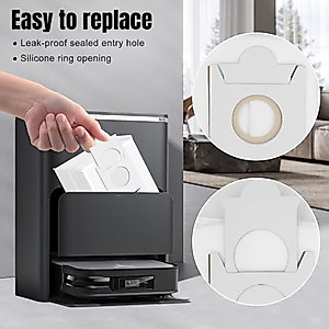 6/12 Pcs Dust Bags For ECOVACS DEEBOT X2 / X2 Omni / X2 Pro/ DEX86 Vacuum Cleaner Robot Replacement Parts, Auto-Empty Station DDB030025 (12 Pack)