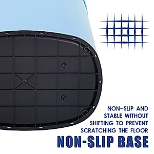 Kitchen Trash Can with Lid, 13 Gallon Automatic Garbage Can for Bathroom Bedroom Home Office 50 Liter Touch Free High-Capacity Brushed Stainless Steel Waste Bin