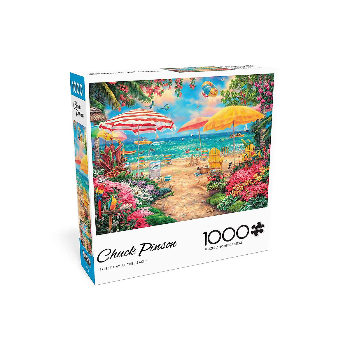 Buffalo Games - Chuck Pinson - Perfect Day at The Beach - 1000 Piece Jigsaw Puzzle