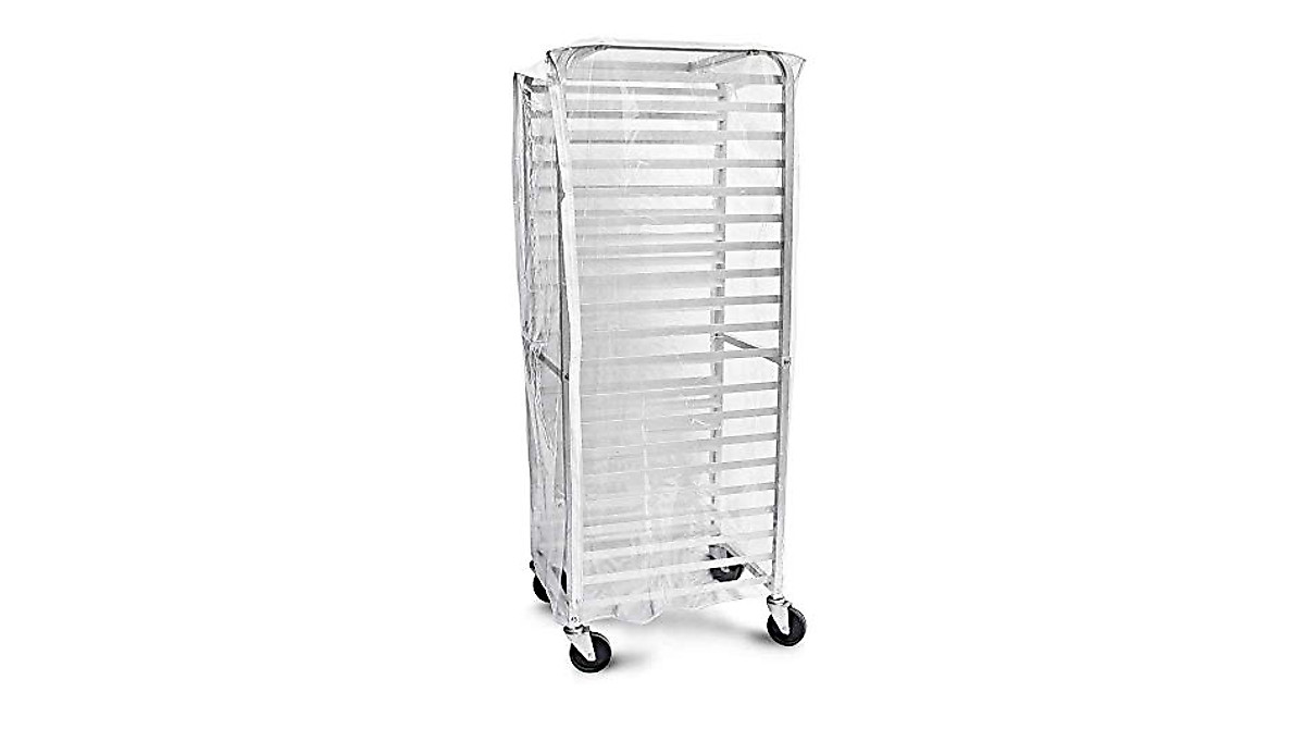 Clear Commercial-Grade Bun Pan Rack Cover - 20-Tier