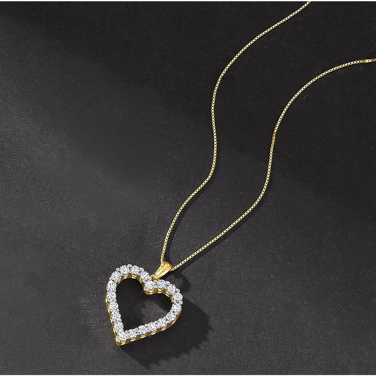 Ross-Simons 0.30 ct. t.w. Diamond Heart Pendant Necklace