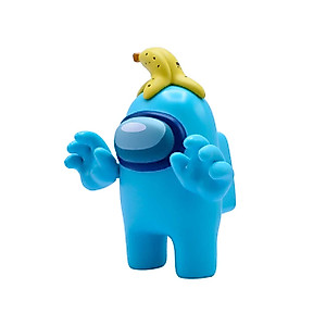 Just Toys LLC Among Us Action Figures Series 2 (Aquamarine w/Party Hat)