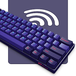 EPOMAKER ACR98 Mini 78-Key Wired Hotswap Mechanical Gaming Keyboard with Acrylic Case & RGB Backlight, Double-Shot PBT Keycaps, NKRO Programmable for Gamers/Mac/Win (Gateron Green Switch)