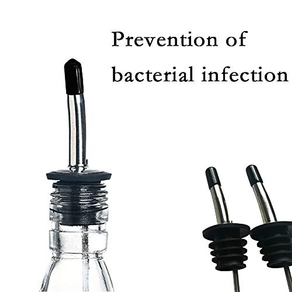 200Pcs liquor spout covers,Pourers Spouts Covers Dust Rubber Caps for Olive Oil Liquor Bottles (Black)