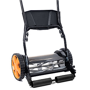 Scotts 615-16S 16-Inch 5-Blade Premium Push Manual Reel Lawn Mower, Green