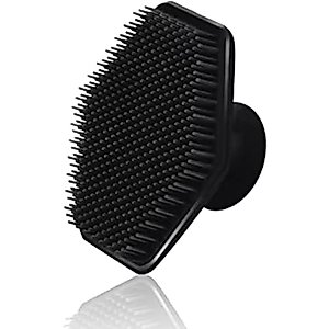 VWMYQ Face Scrubber, Silicone Face Scrubber for Men, Gentle Exfoliator Pad & Massager, Facial Cleansing/Wash Brush - Removes Dead & Dry Skin（Black）