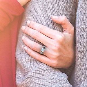 1.50 ct Cushion Cut Solitaire Natural London Blue Topaz Art Deco Statement Wedding Classic Ring 18K Yellow Solid Gold