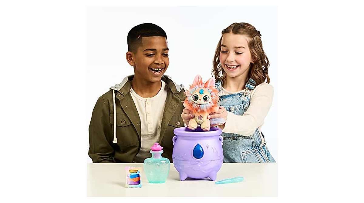 Magic Mixies Color Surprise Cauldron - Reveal Color-Changing Plushie